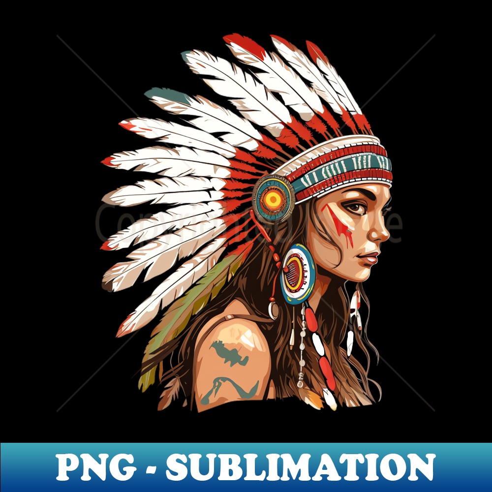 Native American Girl 7 - Premium Sublimation Digital Downloa | Inspire ...
