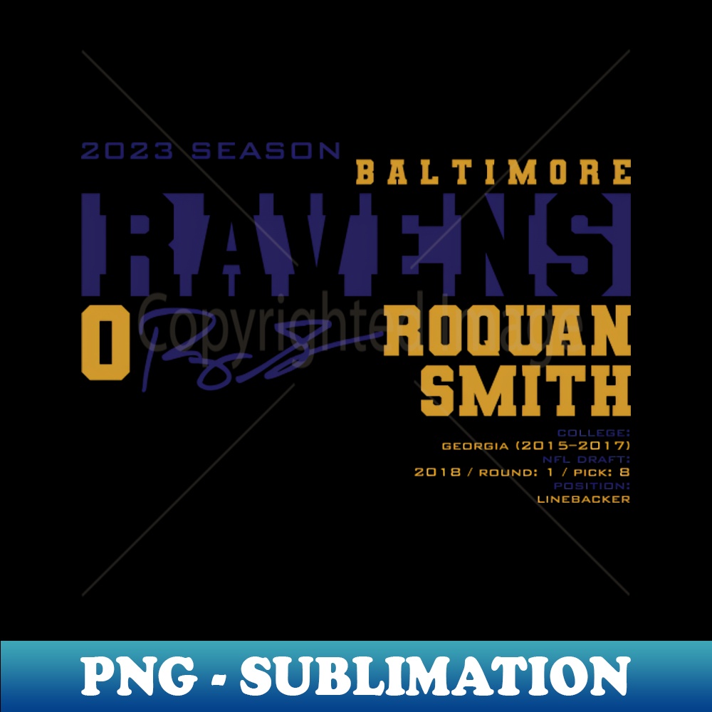 Smith - Ravens - 2023 - High-Resolution PNG Sublimation File - Inspire ...