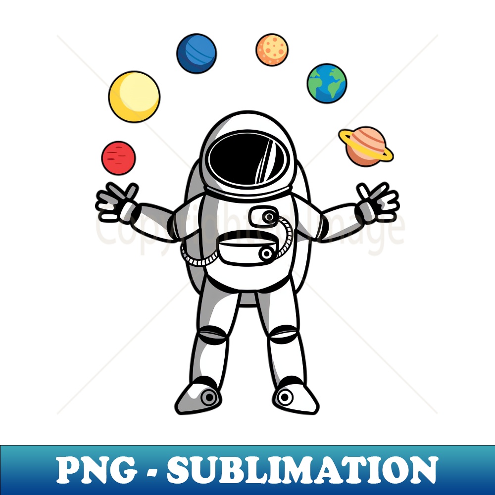 Astronaut juggling with Planets Jugglenaut - Special Edition - Inspire ...