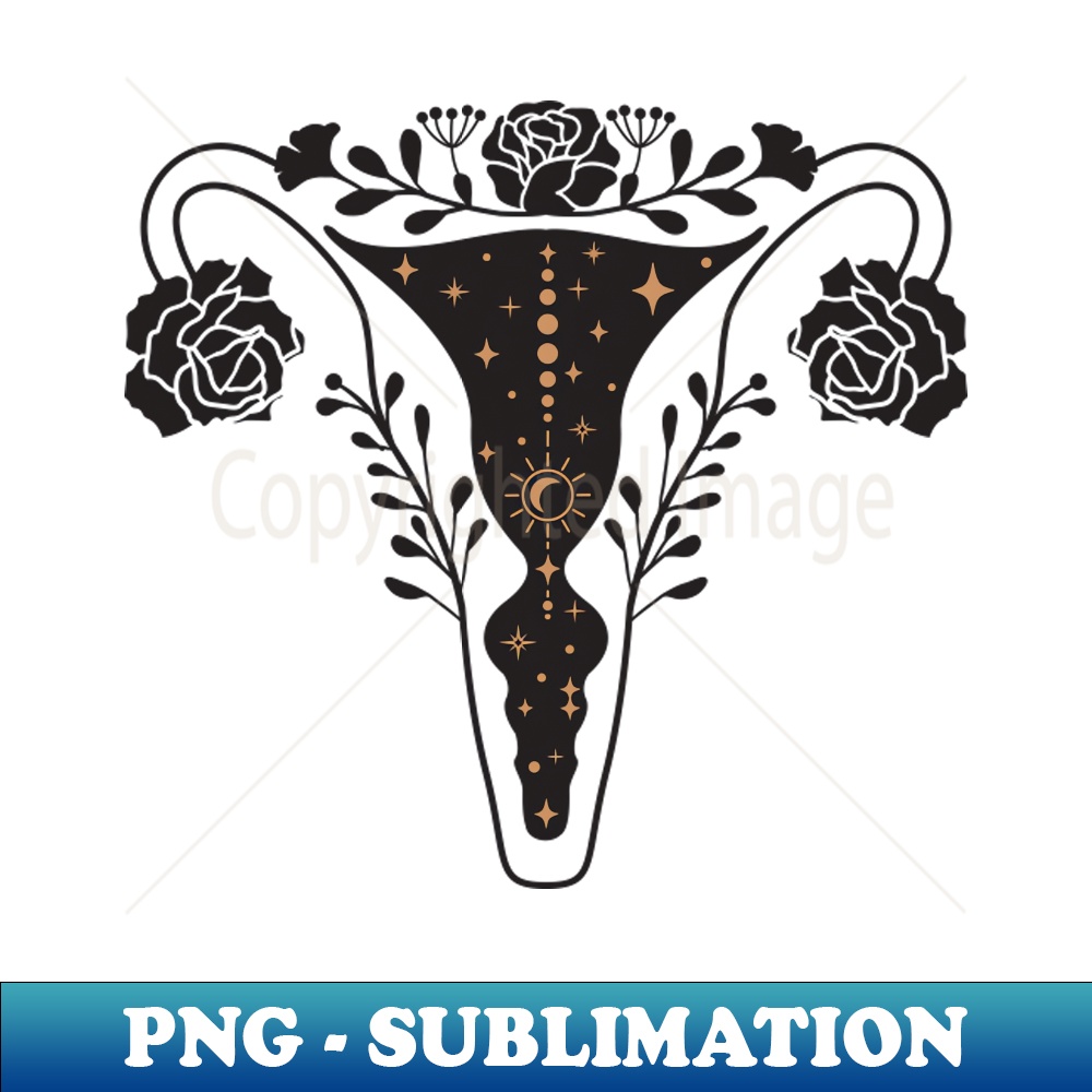 Floral Uterus - Trendy Sublimation Digital Download - Perfec - Inspire ...