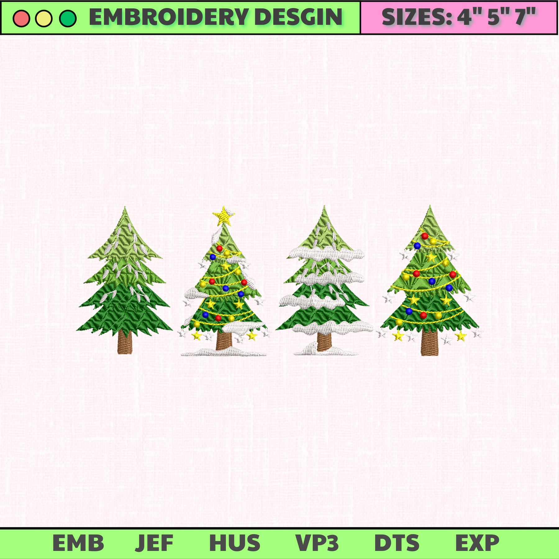 Christmas Tree Embroidery Designs, Christmas Embroidery Desi | Inspire ...
