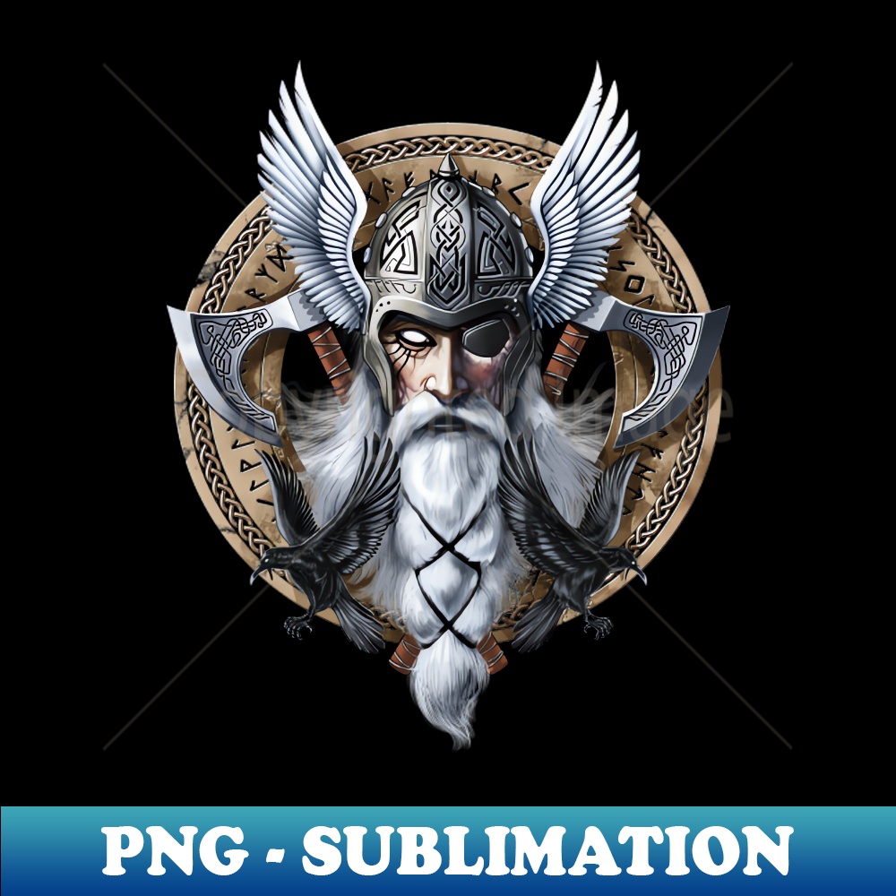 Norse Viking God Odin - Sublimation-Ready PNG File - Perfect | Inspire ...
