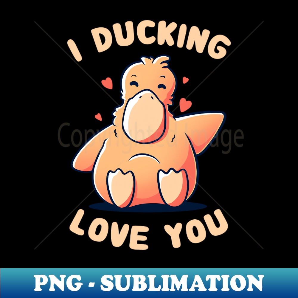 I Ducking Love You Funny Cute Duck Gift - Artistic Sublimati | Inspire ...