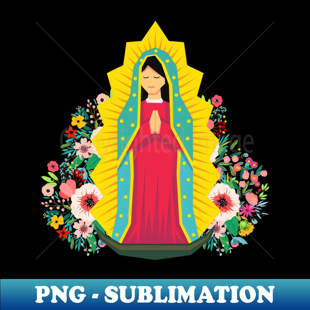 Virgin Mary Saint Mary T-shirt Design Mother Virgin Mary Gua | Inspire ...