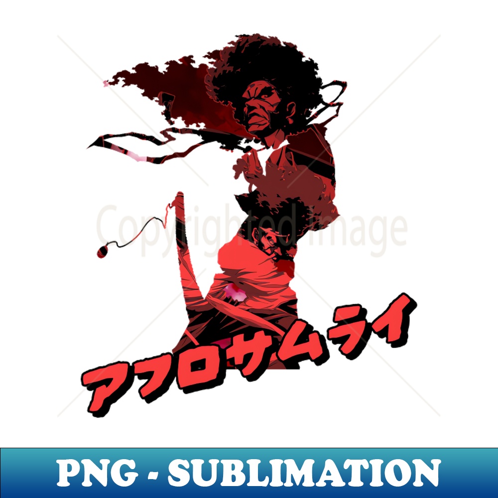 Afro Samurai - double exposure - Instant PNG Sublimation Dow | Inspire ...