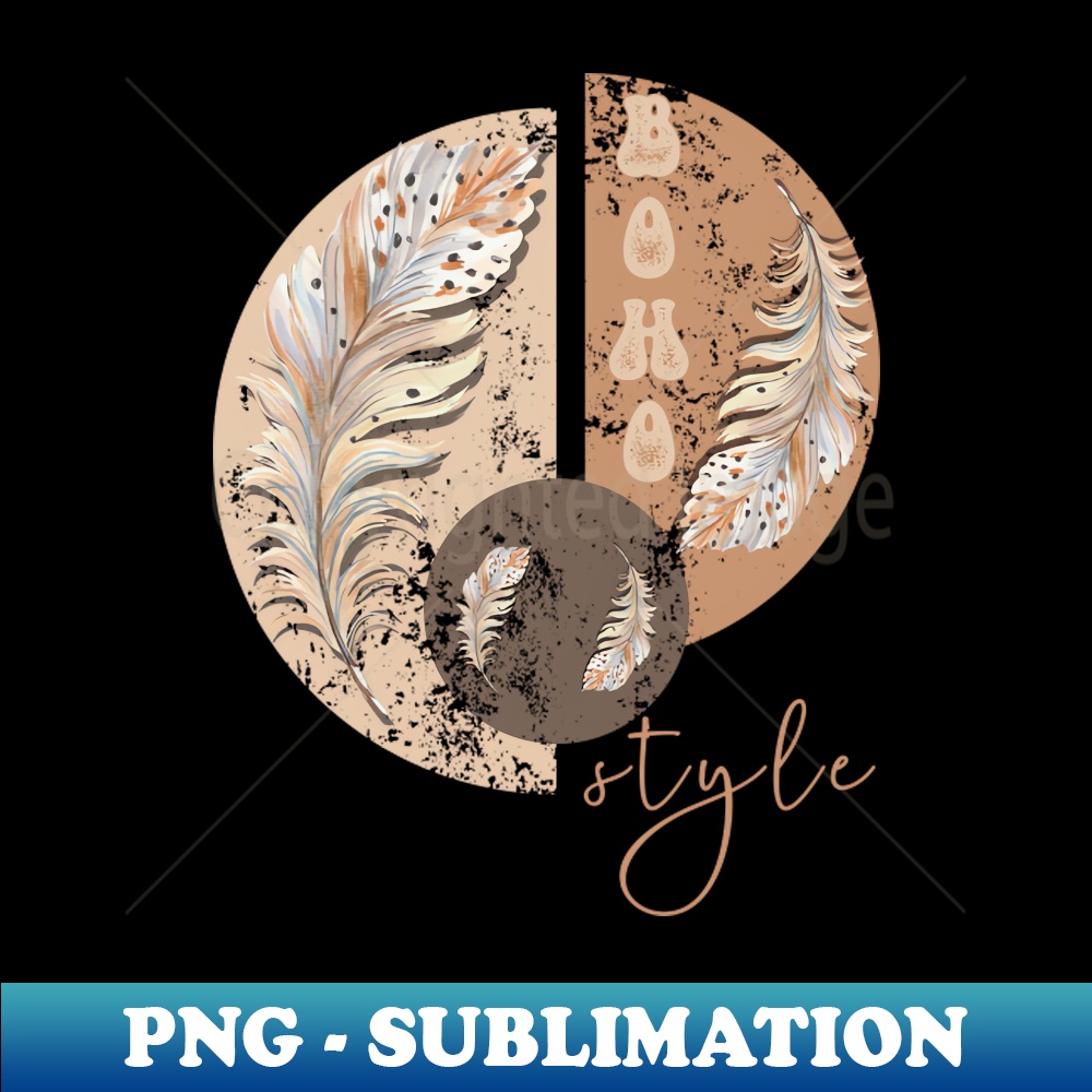 Boho Chic Beige Delight with Feather Accents - Unique Sublim | Inspire ...