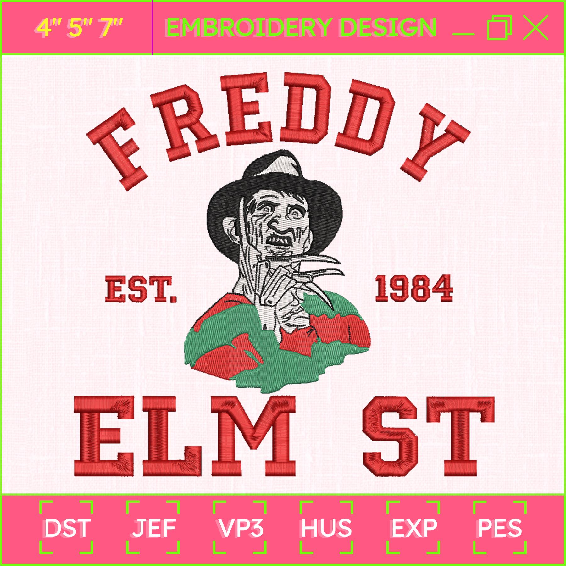 Horror Movie Killers Embroidery Design, Dream Killer 1984 Em | Inspire ...