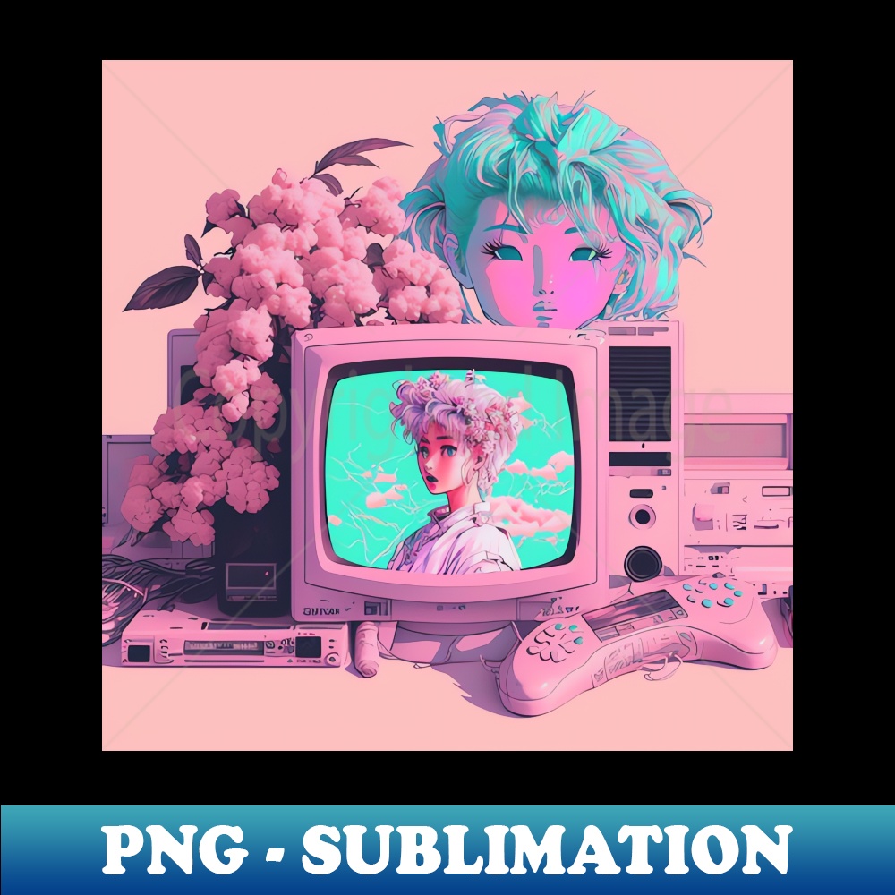 Vaporwave - Exclusive Sublimation Digital File - Boost Your | Inspire Uplift