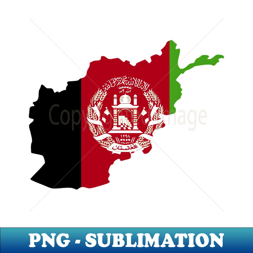 Afghanistan Country Map with Flag inside - Exclusive PNG Sub - Inspire ...