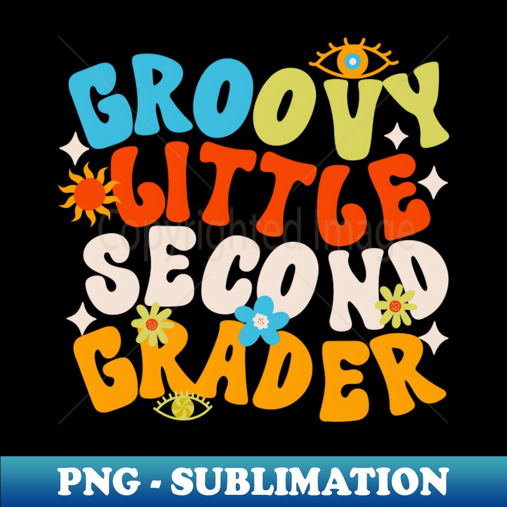 Groovy Little SECOND Grader First Day of School - Aesthetic | Inspire ...