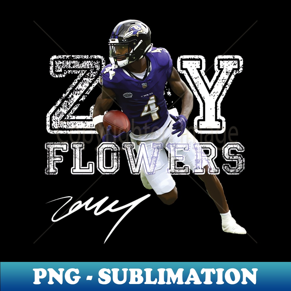 Ravens Zay Flowers - Sublimation-Ready PNG File - Unleash Yo | Inspire ...