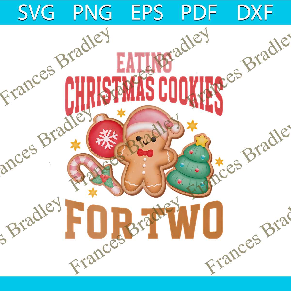 Eating Christmas Cookies For Two New Mom Baby PNG File | Inspire Uplift