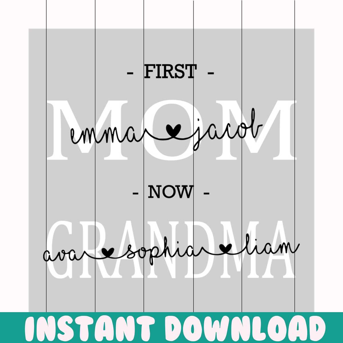 First mom now grandma svg, mothers day svg, mom svg, grandma | Inspire ...