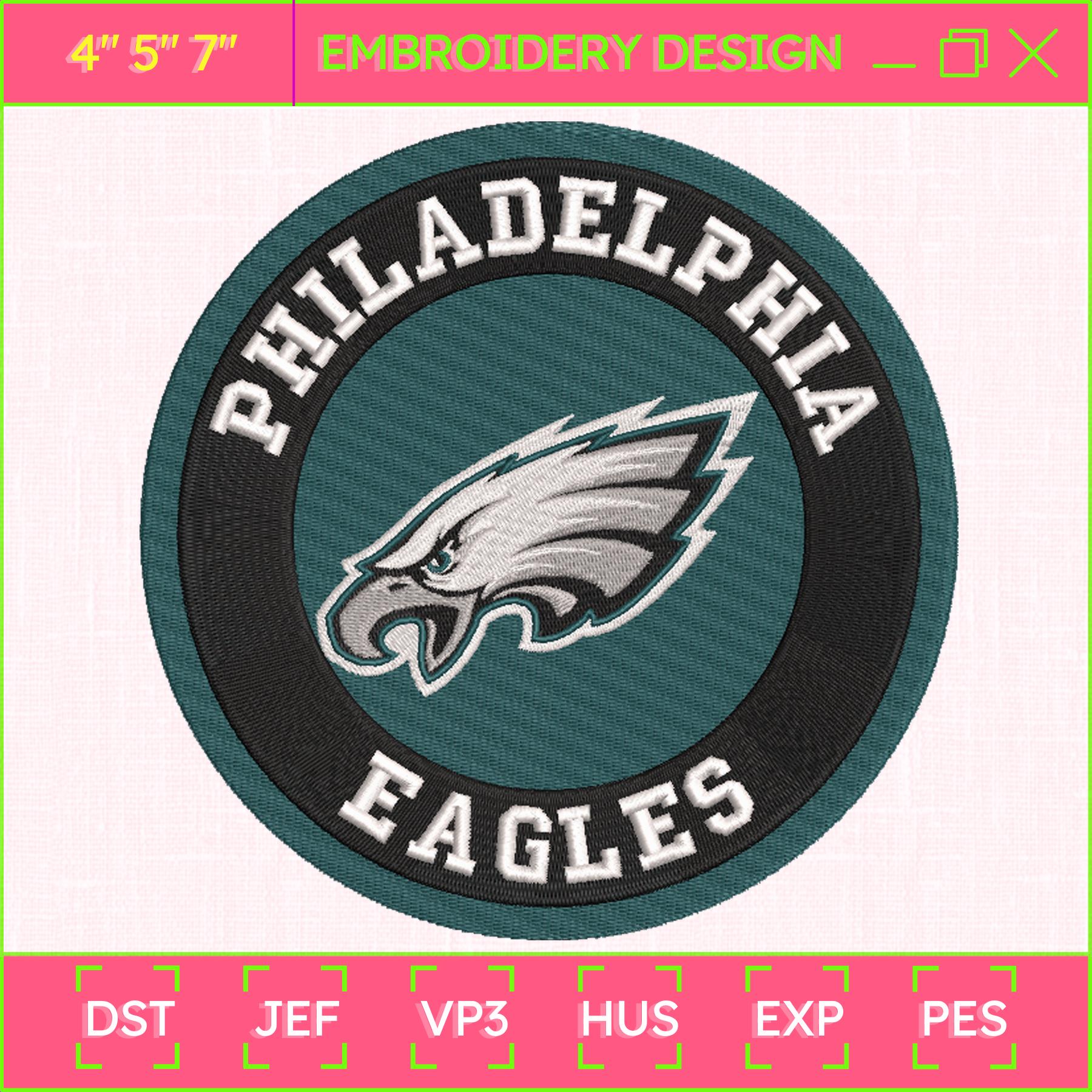 NFL Philadelphia Eagles Embroidery Design, NFL Football Logo | Inspire ...