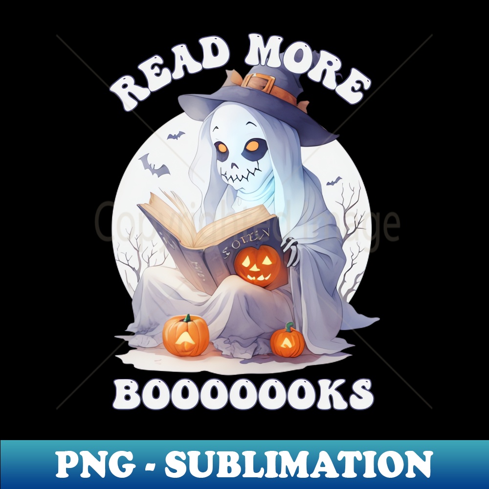 Read More Books Halloween Bookish Ghost - Premium PNG Sublim | Inspire ...