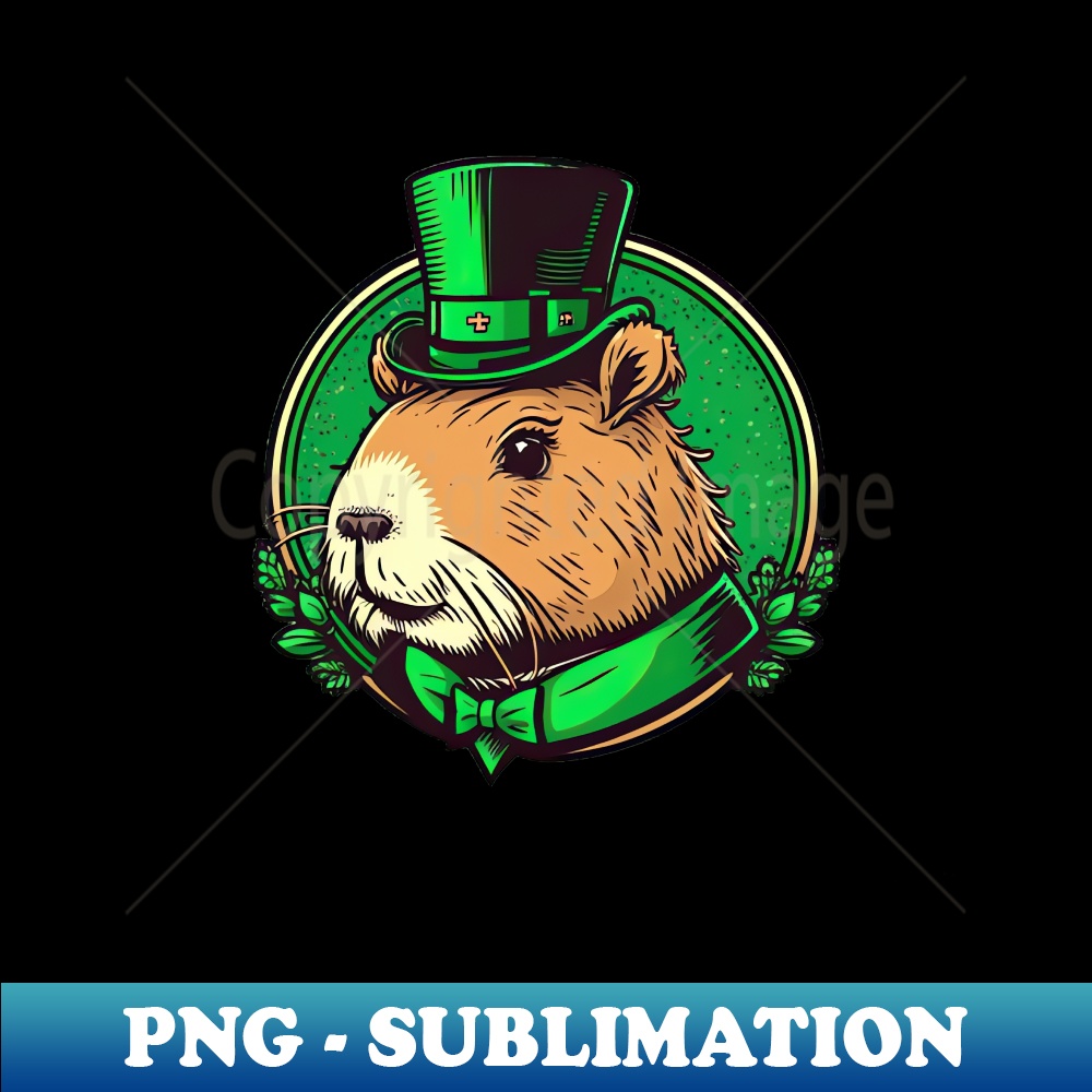 St Patricks day Capybara - Sublimation-Ready PNG File - Perf - Inspire ...