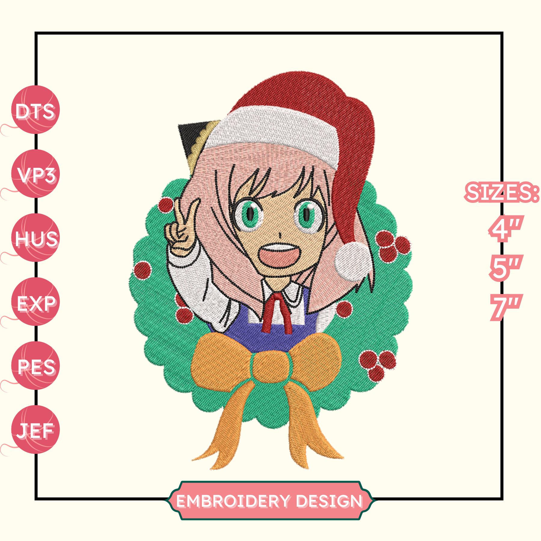 Christmas Embroidery Designs, Anime Embroidery Designs, Insp - Inspire ...