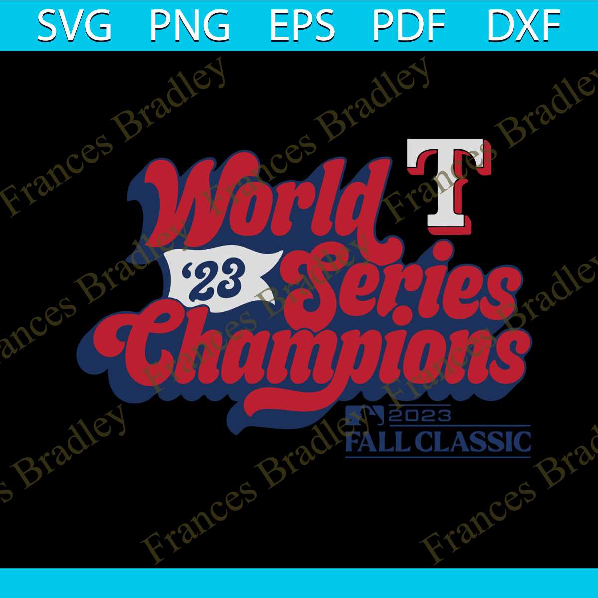 2023 World Series Champions Texas Baseball SVG Cricut Files | Inspire Uplift