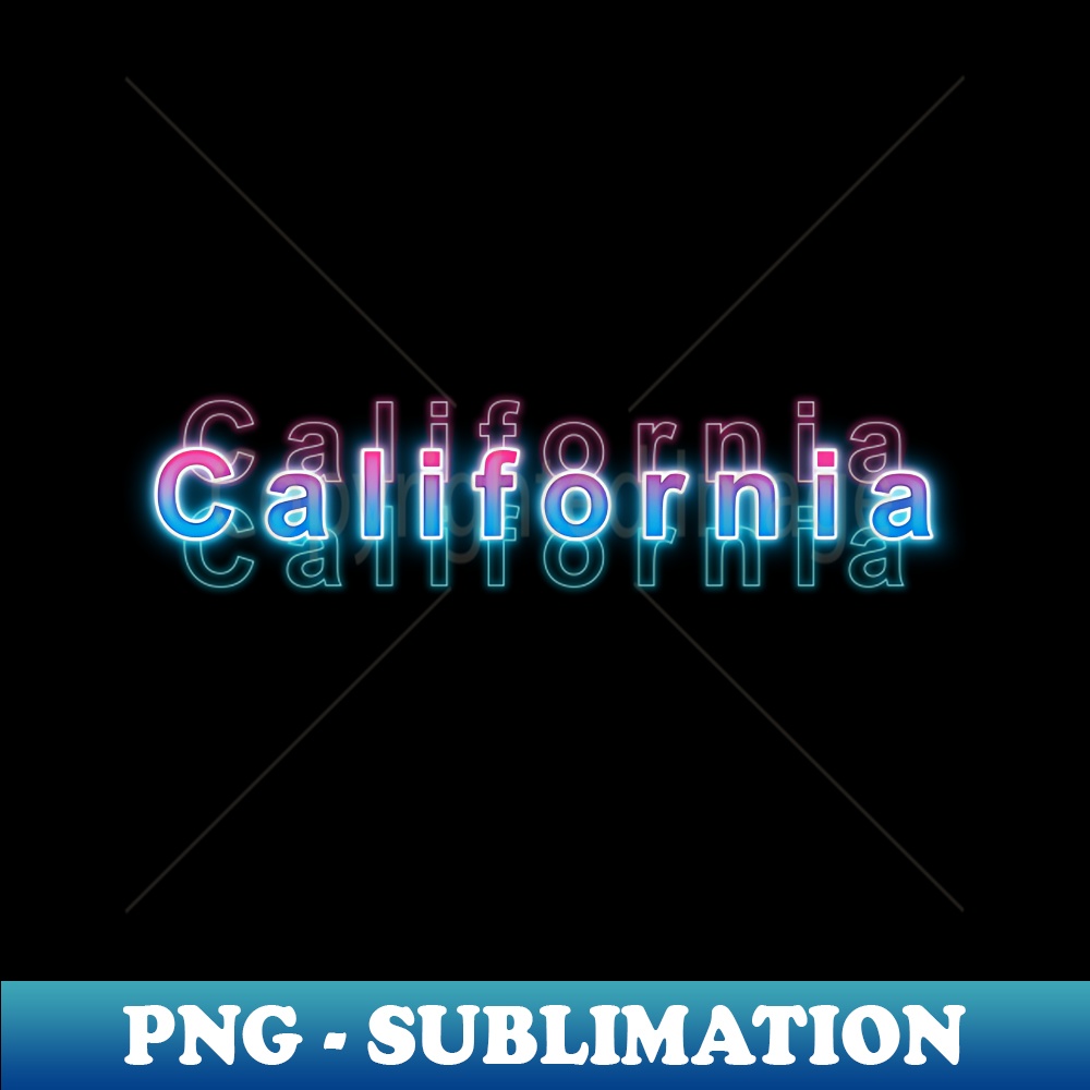 California - High-Resolution PNG Sublimation File - Instantl | Inspire ...