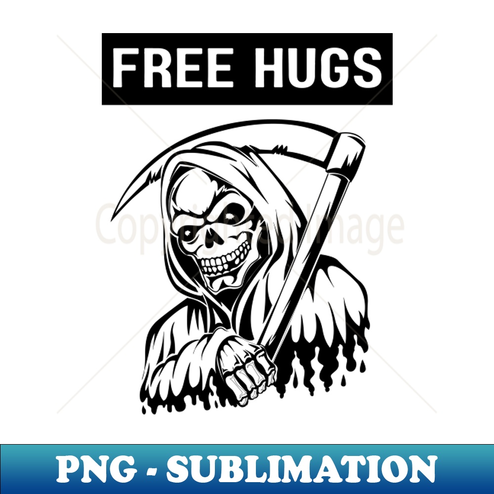Free Hugs Grim Reaper - Instant PNG Sublimation Download - R - Inspire ...