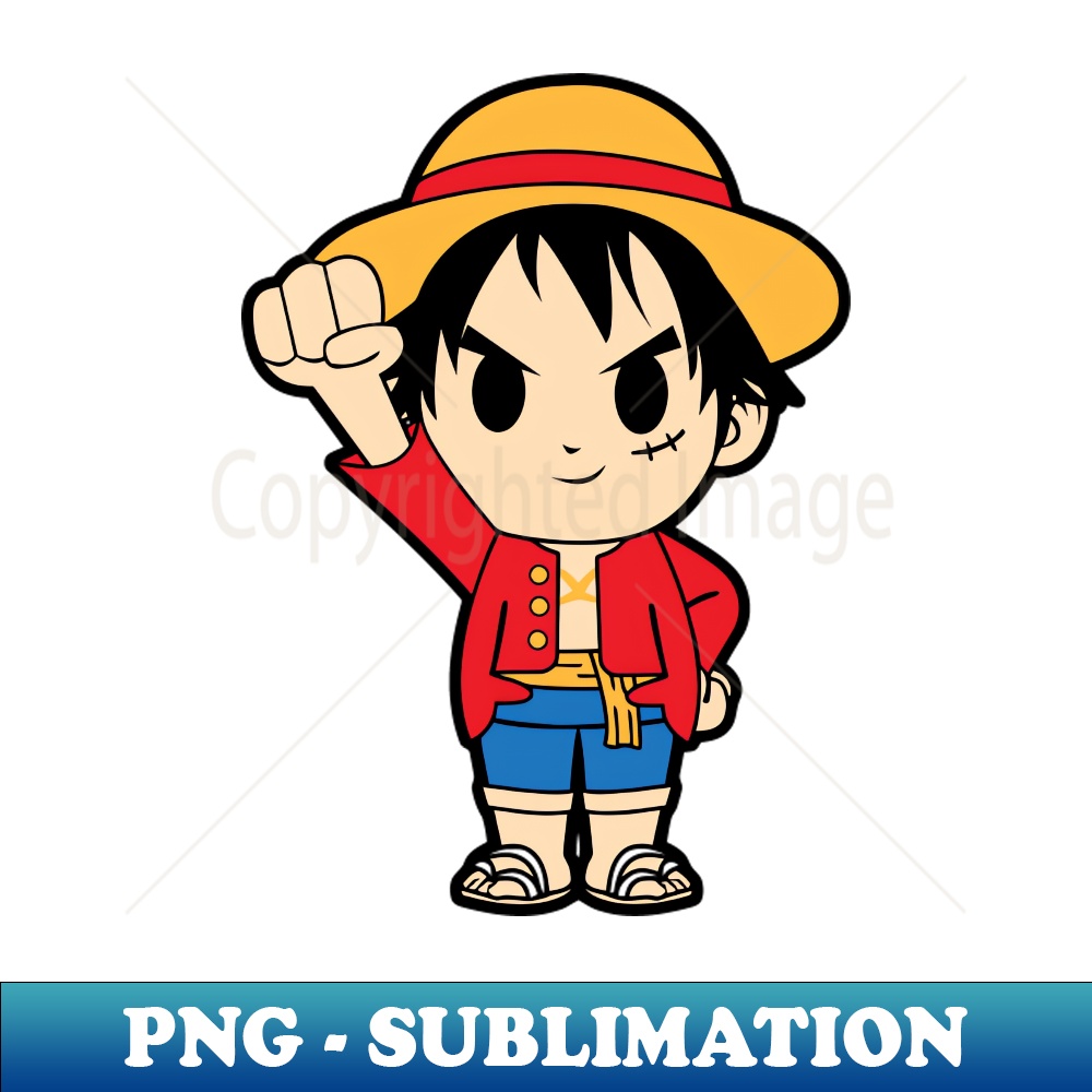 Luffy Chibi - One Piece Anime - Instant Sublimation Digital - Inspire ...