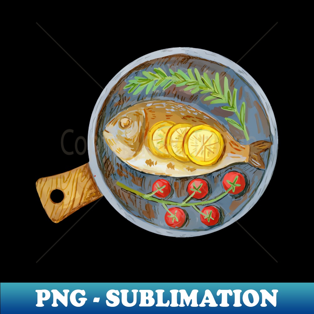 Fish Dish Watercolor - Exclusive Sublimation Digital File - | Inspire ...