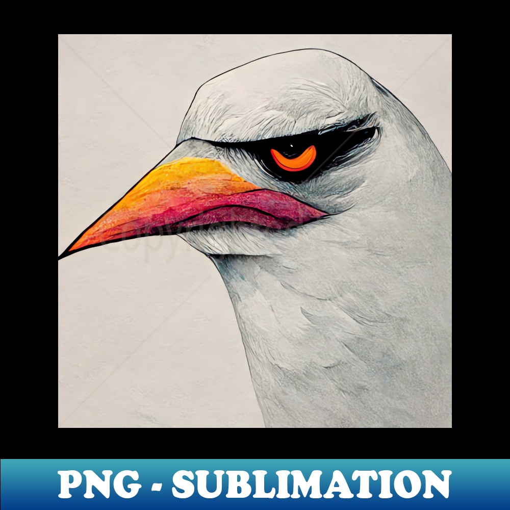 Angry Seagull - Unique Sublimation PNG Download - Create wit | Inspire ...