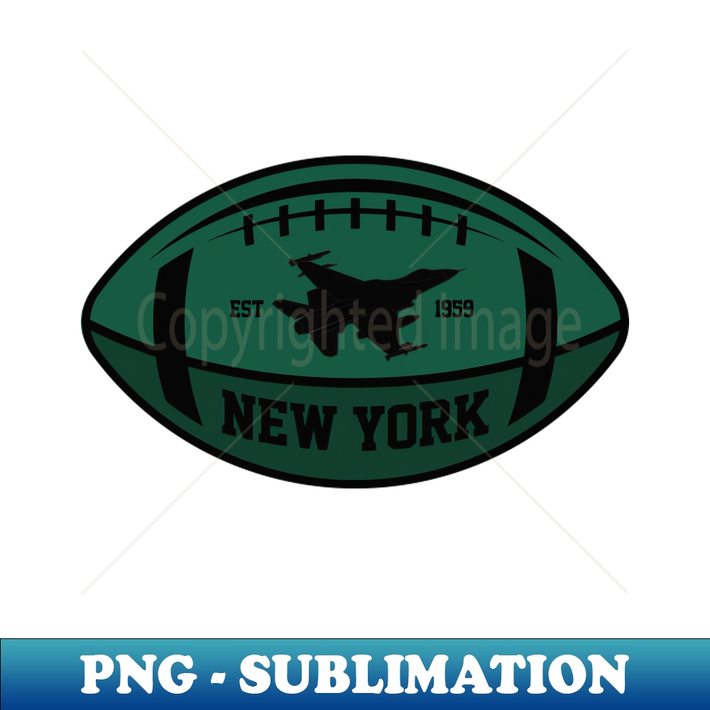 New York Team Colors Football - PNG Sublimation Digital Down | Inspire ...