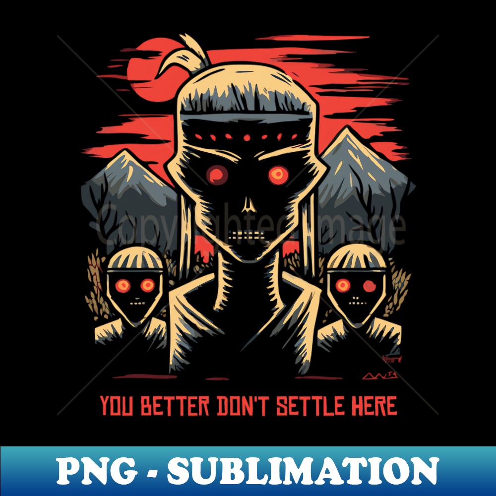 native indian cyborg tribe do not settle here - Decorative S | Inspire ...