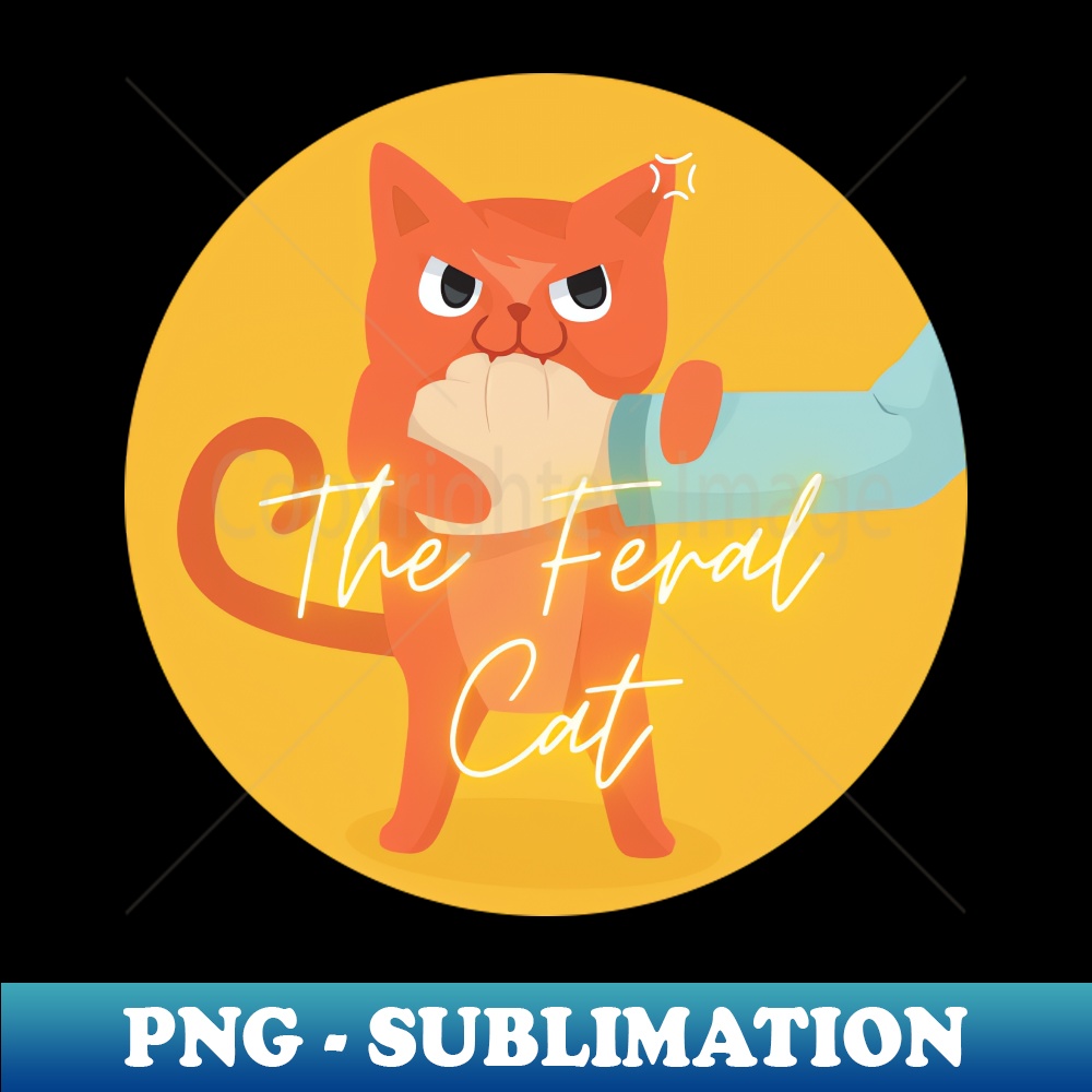 The feral cat - Premium PNG Sublimation File - Fashionable a | Inspire ...
