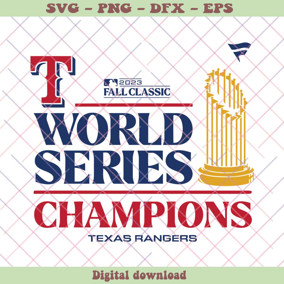 Texas Rangers 2023 World Series Champions Locker Room SVG - Inspire Uplift
