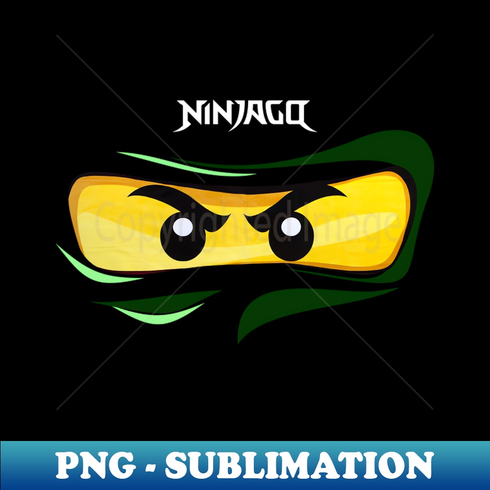 Ninjago Eyes GREEN Ninja FanArt FanMade - Retro PNG Sublimat | Inspire ...