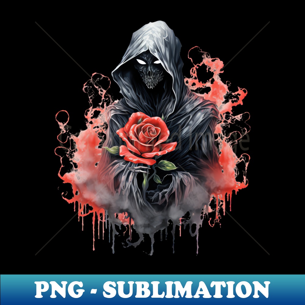 Gothic Roses Ghost 1 - PNG Transparent Sublimation Design - | Inspire ...