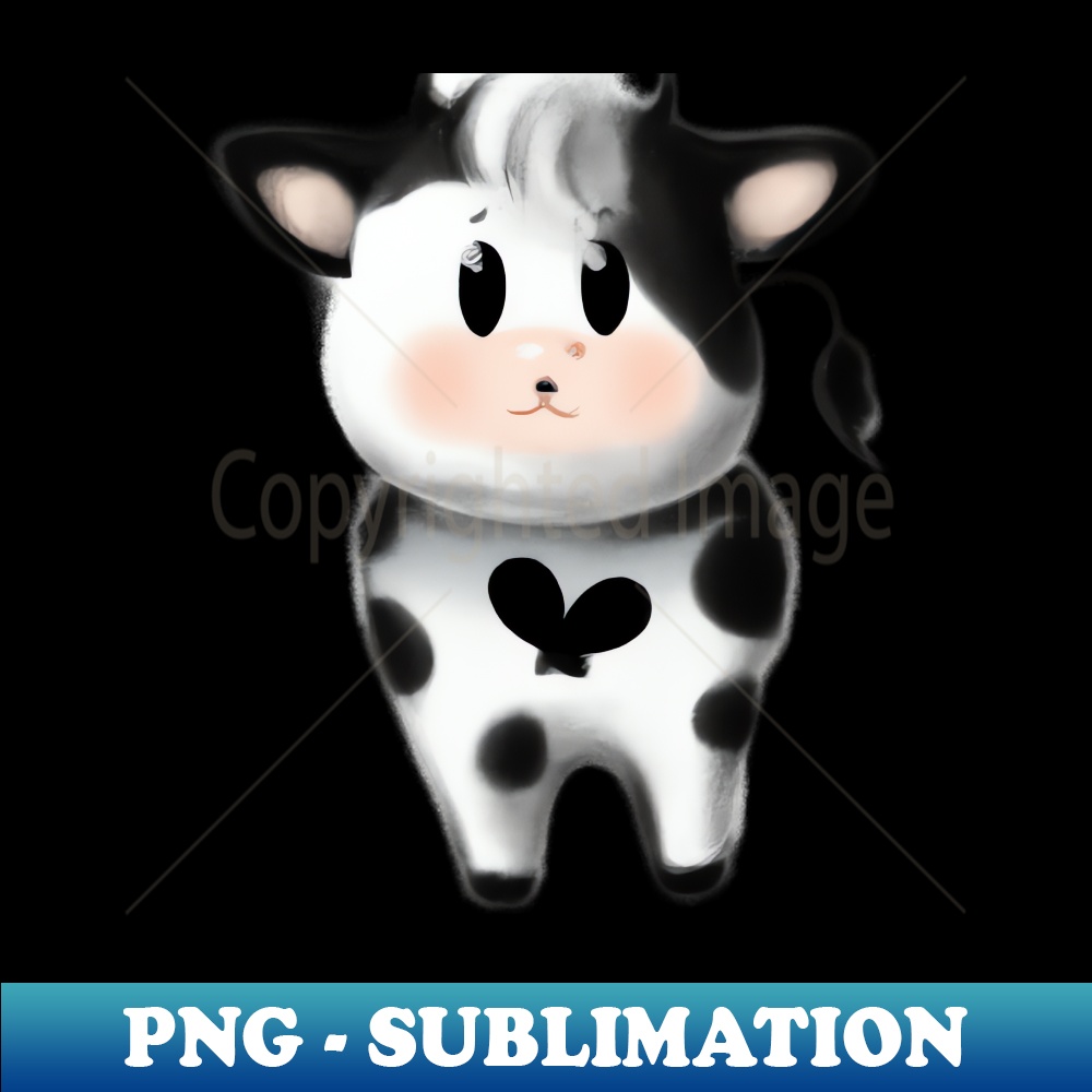 Cute Cow Drawing - Elegant Sublimation PNG Download - Create - Inspire ...