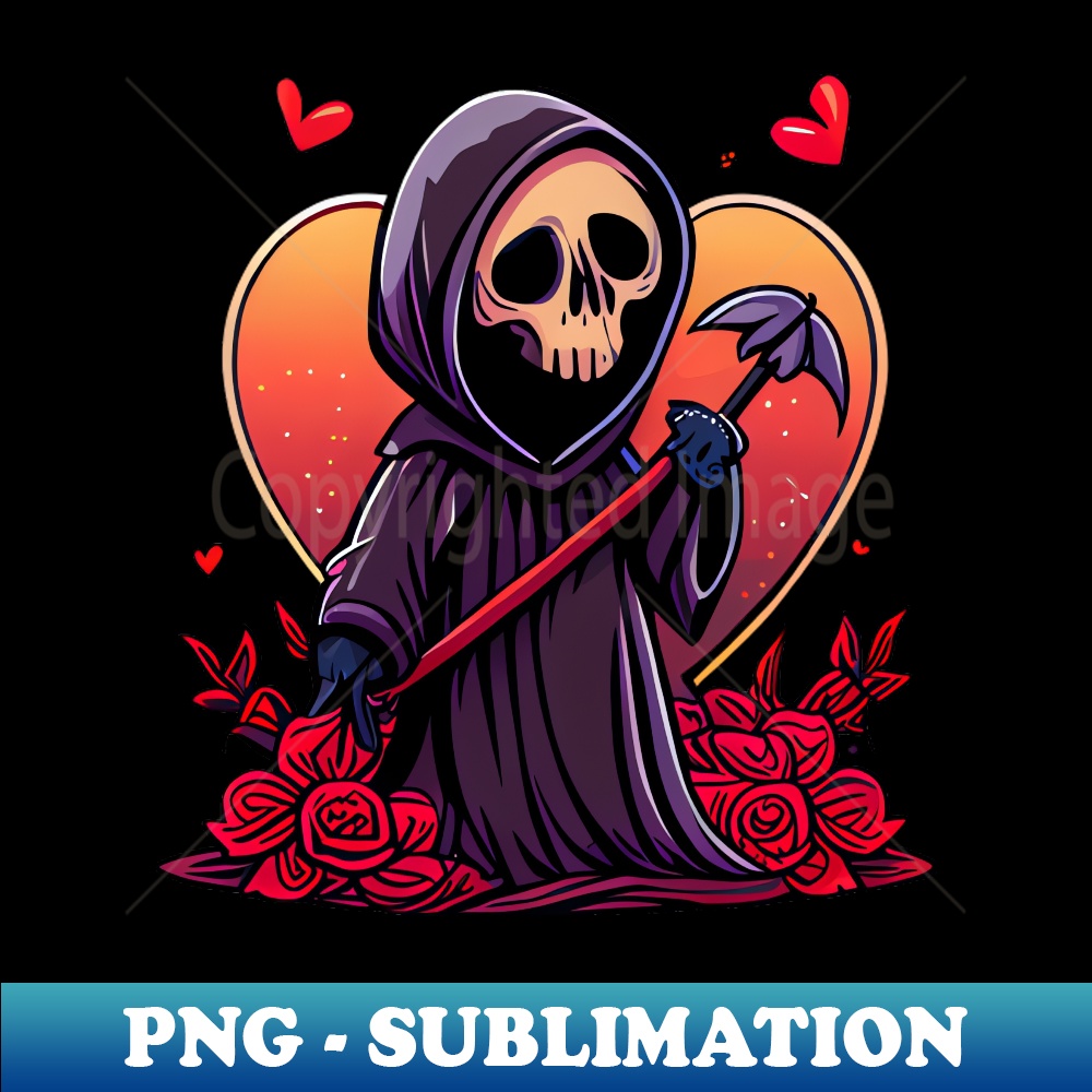 Valentine Grim Reaper - PNG Transparent Digital Download Fil | Inspire ...