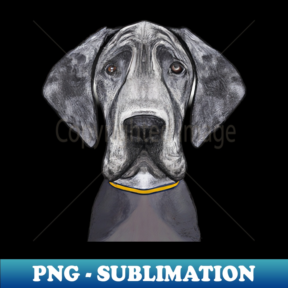 Cute Great Dane Drawing - Modern Sublimation PNG File - Unle - Inspire ...