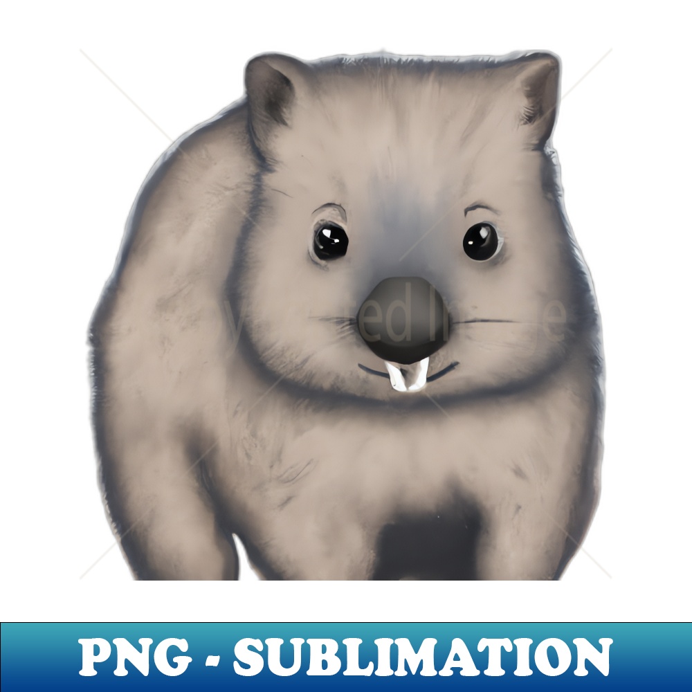 Cute Wombat Drawing - High-Resolution PNG Sublimation File - - Inspire ...