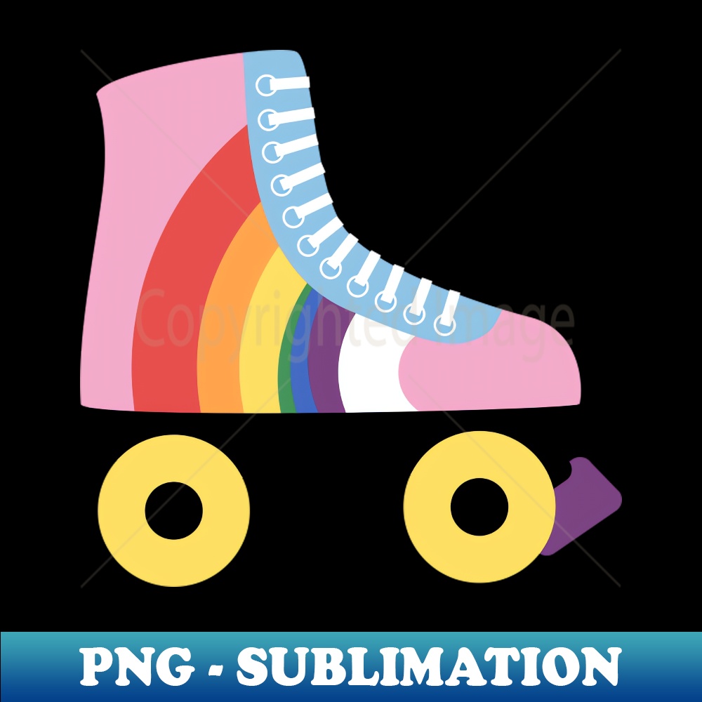 Rainbow Roller Skates - Digital Sublimation Download File - | Inspire ...