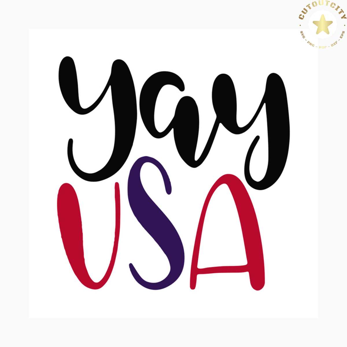 Way yay usa svg, independence day svg, 4th of july svg, yay | Inspire ...