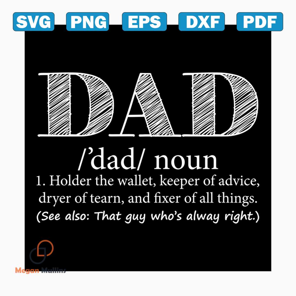 Dad noun svg, fathers day svg, happy fathers day, father gif | Inspire ...