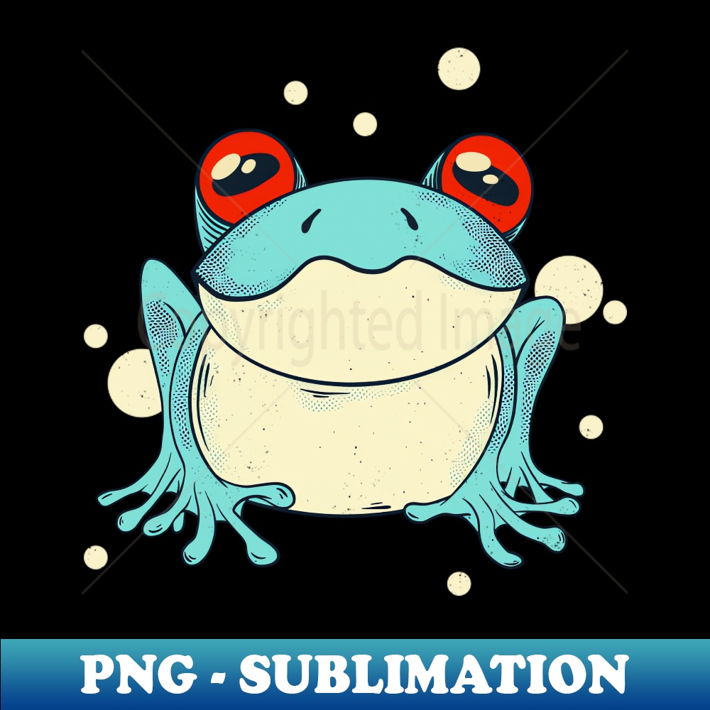 Trippy Frog Cottagecore Aesthetic - PNG Sublimation Digital - Inspire ...