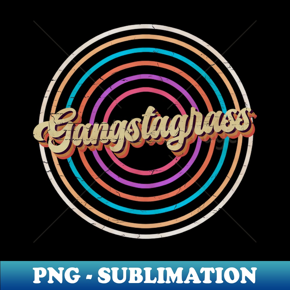 vintage circle line color Gangstagrass - High-Resolution PNG - Inspire ...