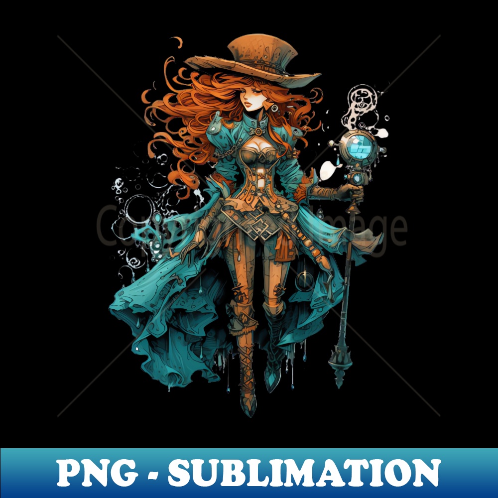 Steampunk Witch 12 - Exclusive PNG Sublimation Download - En - Inspire ...