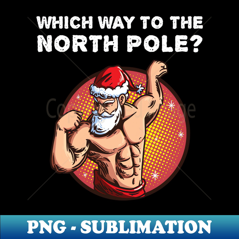 Funny Christmas Strong Santa Claus Bodybuilder Bodybuilding - Inspire ...