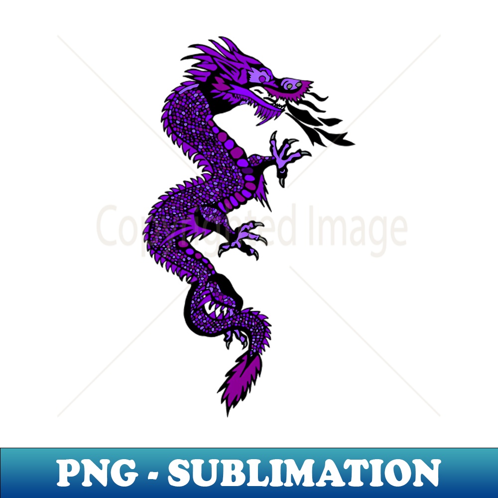 Purple Chinese Dragon design - Artistic Sublimation Digital | Inspire ...