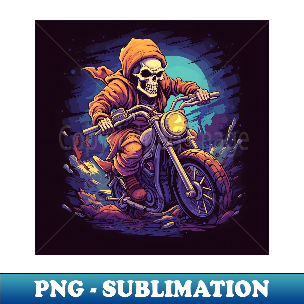 Epic Skeleton Motorcycle - PNG Transparent Digital Download | Inspire ...
