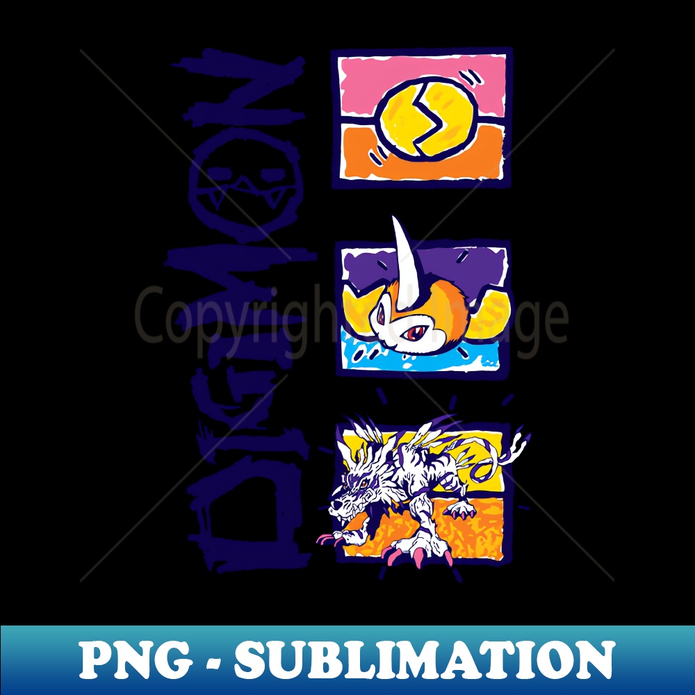 Digital Monsters V2 - Special Edition Sublimation PNG File - | Inspire ...