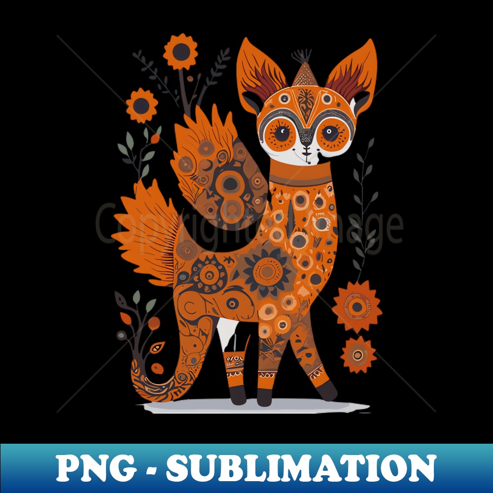 Folk Art Animal Whimsy - Trendy Sublimation Digital Download - Inspire ...