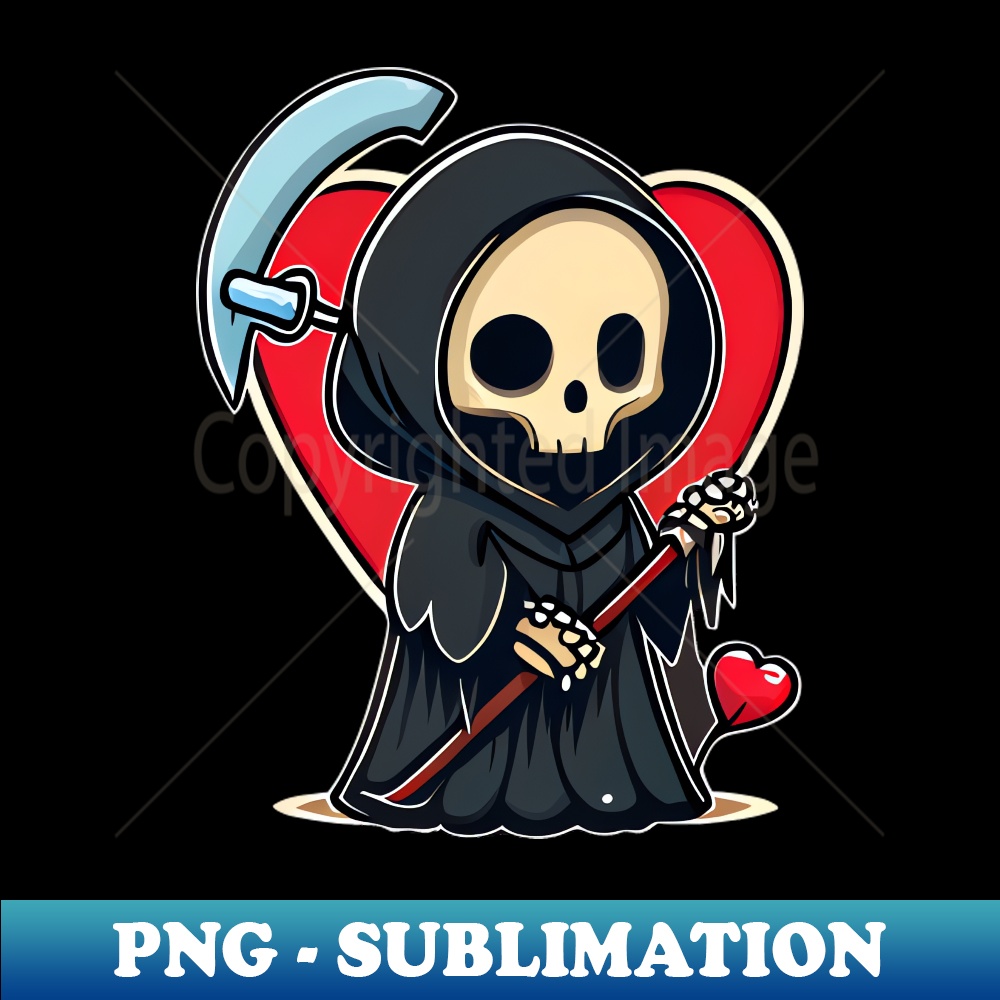 Valentine Grim Reaper - High-Resolution PNG Sublimation File | Inspire ...