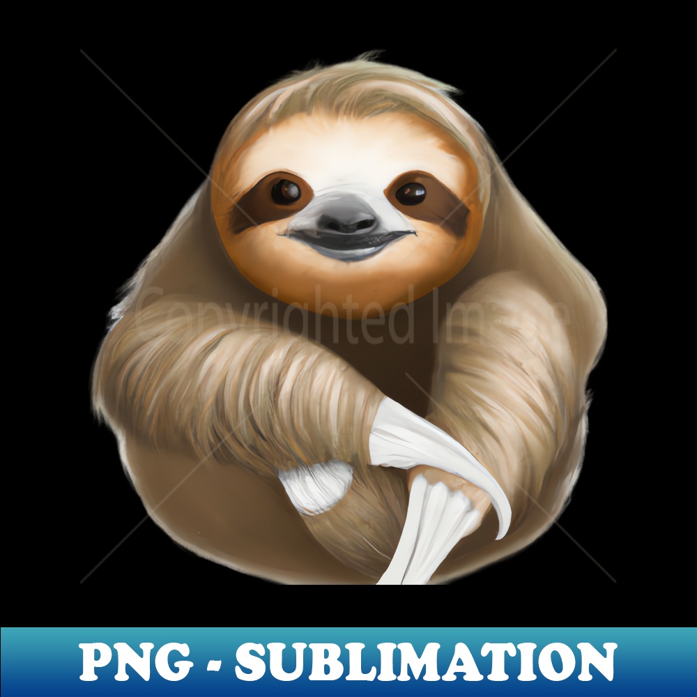 Cute Sloth Drawing - Aesthetic Sublimation Digital File - Pe - Inspire ...